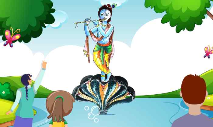 Krishna and Kalia Nag Story - The Big Snake Surprise - Storybook